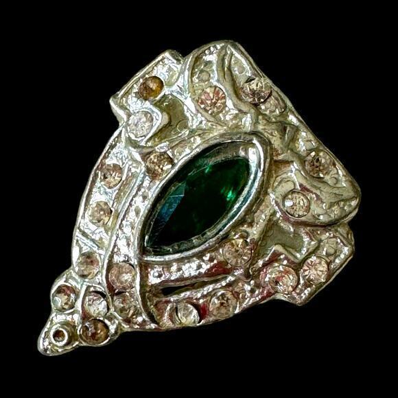Vintage | Jewelry | Antique Vintage Art Deco Paste Rhinestone Pot Metal ...